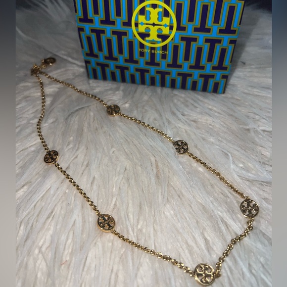 Tory Burch | Jewelry | Tory Burch Logo Necklace | Poshmark